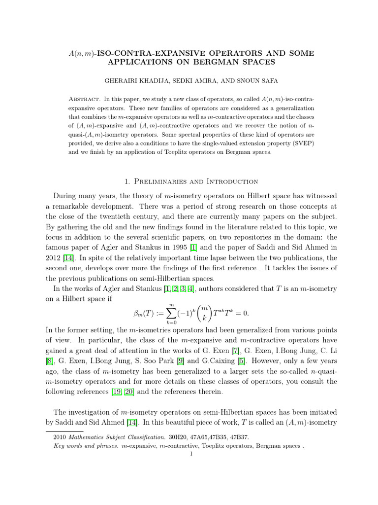 Advanced Operator Theory Insights | PDF | Theorem | Theoretical Physics