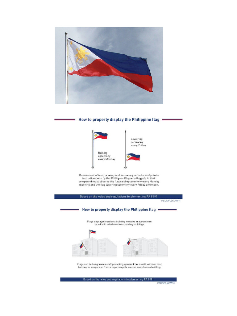 The Flag and The Heraldic Code of The Philippines | PDF | Flag | Symbols