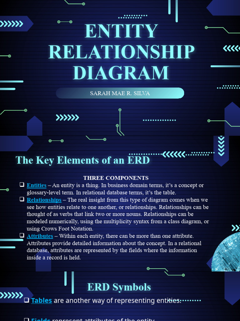 ERD Components and Notations Guide | PDF | Data Model | Data Management
