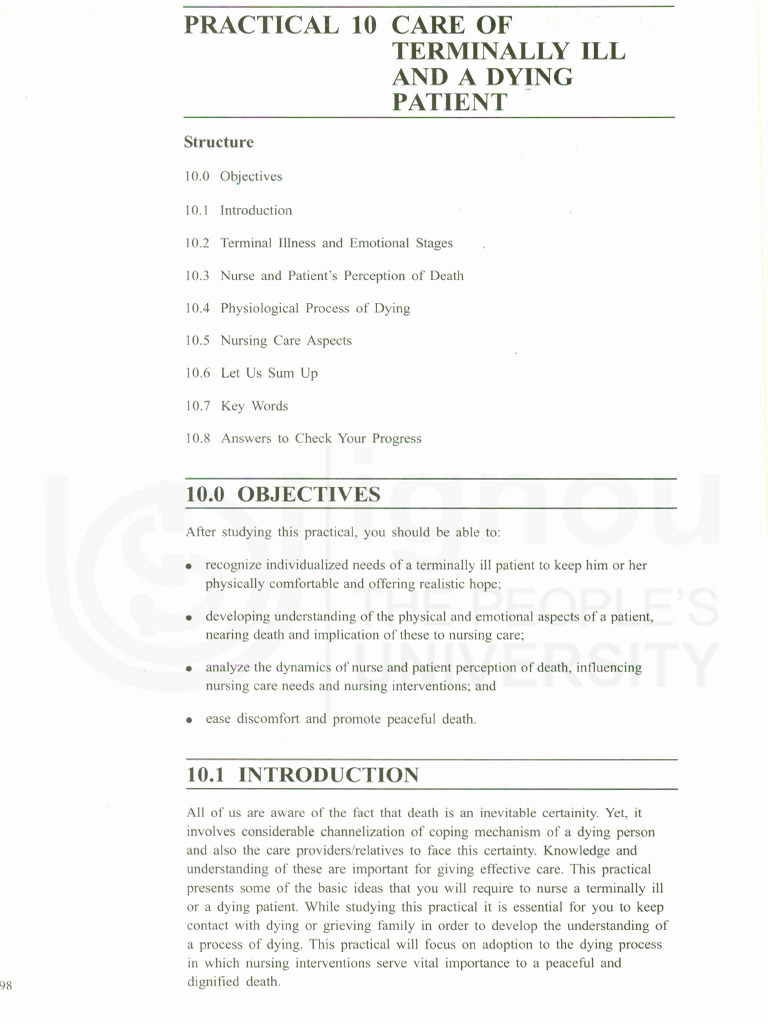 Practical 10 | PDF | Terminal Illness | Surgery