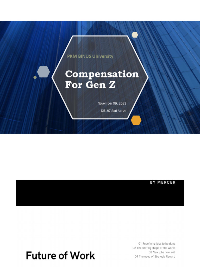 PKM D5187 Compensation For Gen Z | PDF | Employee Benefits | Employment
