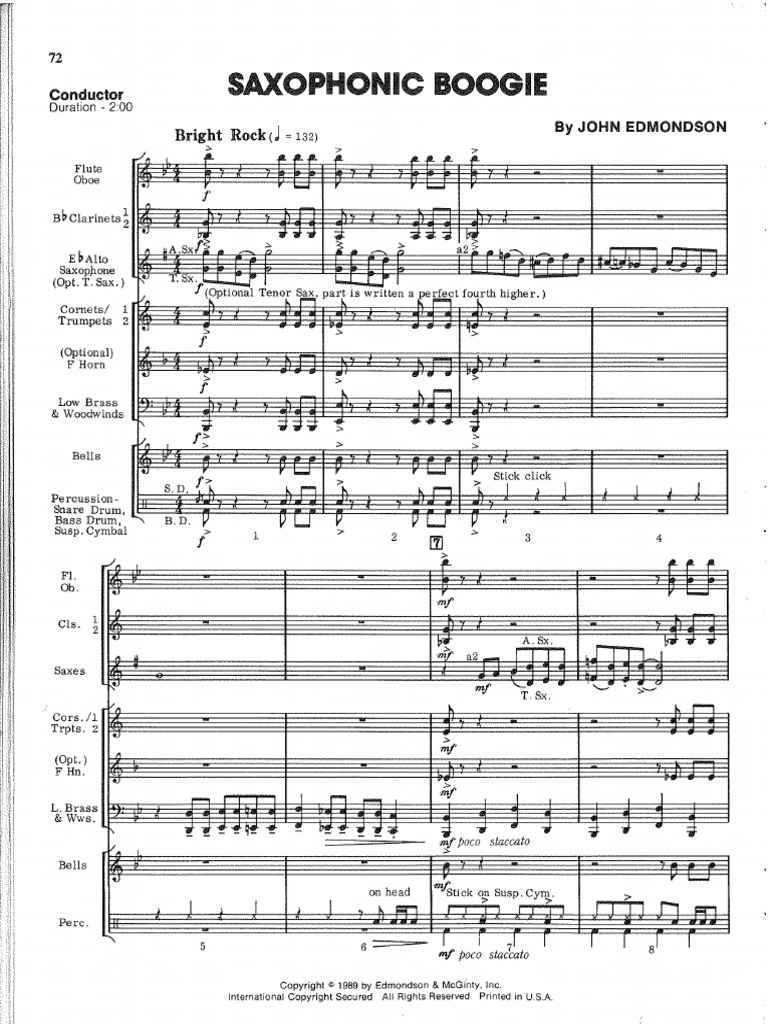 Saxophonic Boogie | PDF