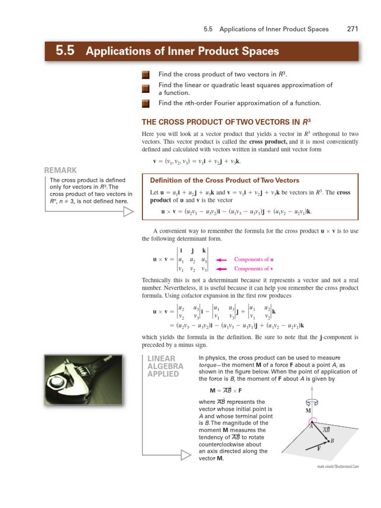Application Of Inner Product Space Pdf Euclidean Vector Vector Space 