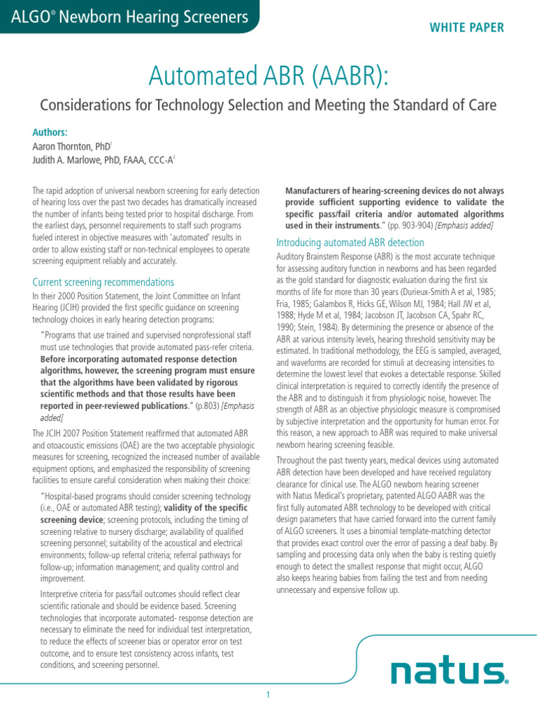 AABR-Whitepaper 016085B - EN-US FNL | PDF | Electromyography ...