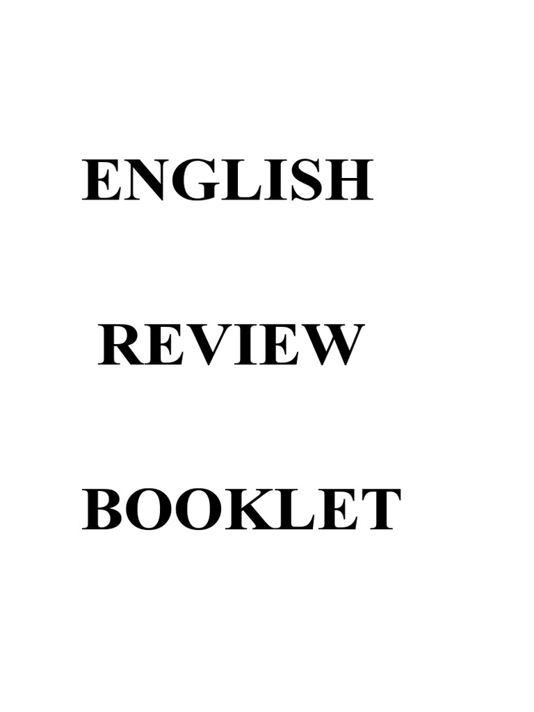 English Language Practice Booklet | PDF