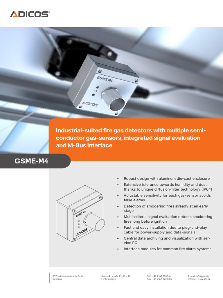 Adicos Gsme-M4 Datasheet En44 | PDF | Physical Sciences | Materials