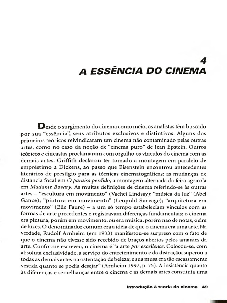 ROBERT STAM - INTRODUÇÃO A TEORIA DO CINEMA-páginas-49-53 | PDF ...