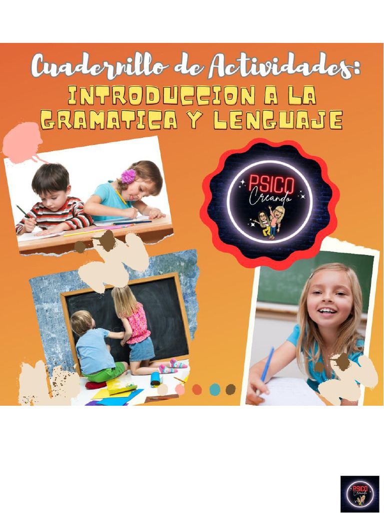 CUADERNILLO DE ACTIVIDADES. INTRODUCCIÓN A LA GRAMÁTICA Y LENGUAJE ...