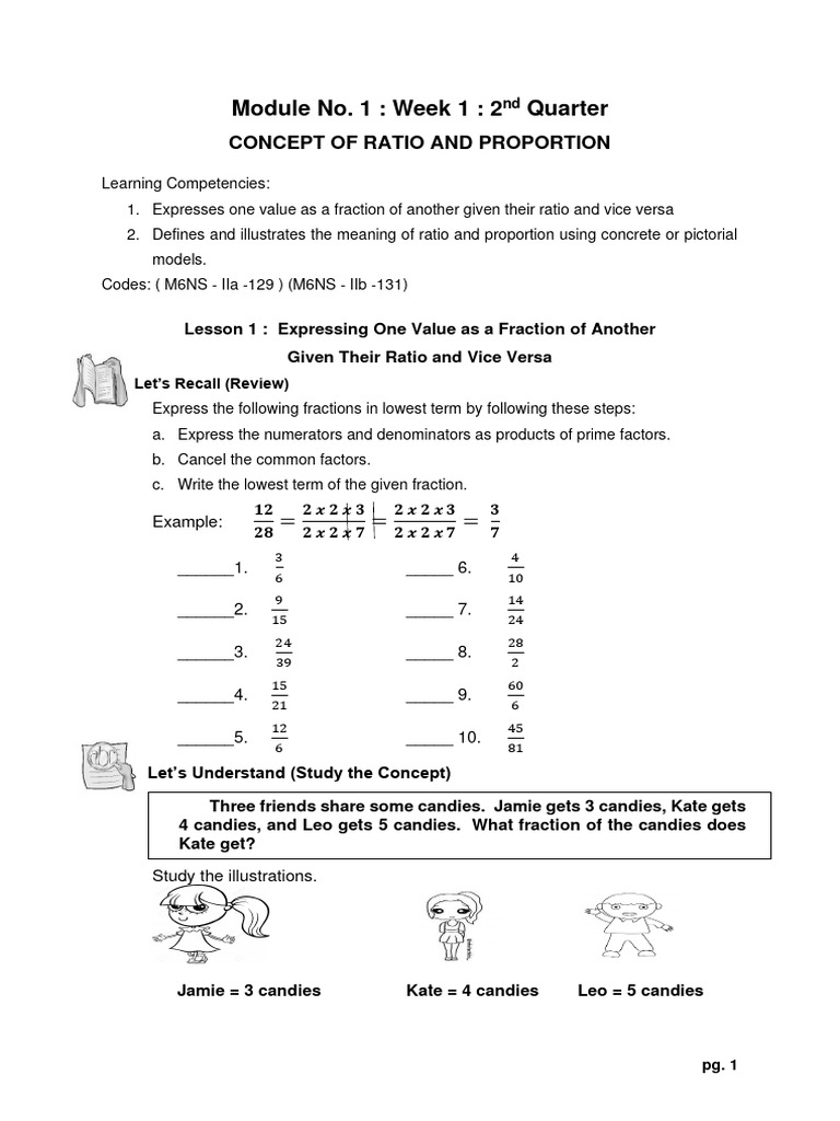 Grade 6 Math: Ratios & Proportions | PDF | Ratio | Numbers