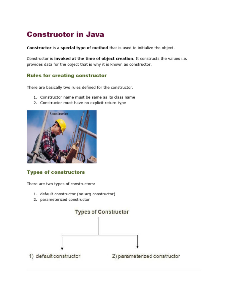 5 Constructor | PDF | Programming | Constructor (Object Oriented ... 5 Constructor | PDF | Programming | Constructor (Object Oriented ...