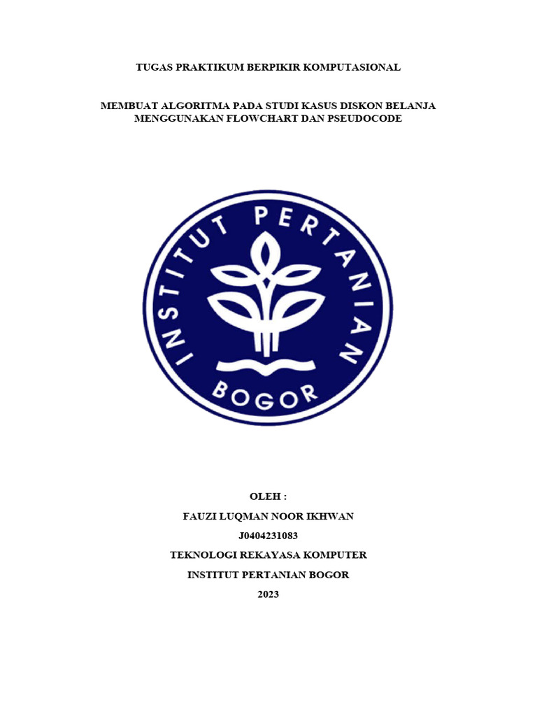 Algoritma Diskon Belanja dengan Flowchart | PDF | Seni | Komputer