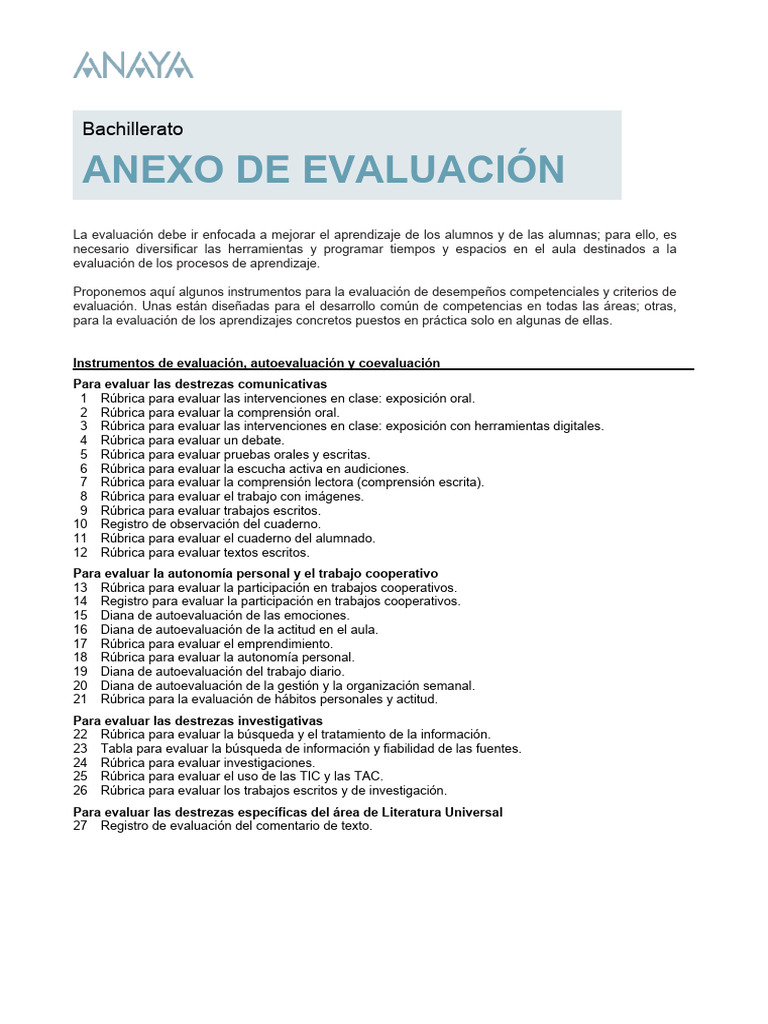 01 Rúbricas Evaluación Alumnado Pdf Evaluación Rúbrica Académica 7939