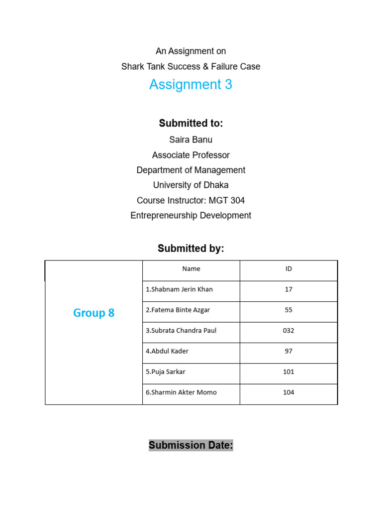 Shark Tank Success & Failure Case | PDF