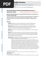 Enhancing Patient Satisfaction With The 5 Ps of Nursing Rounding | PDF | Patient | Nursing