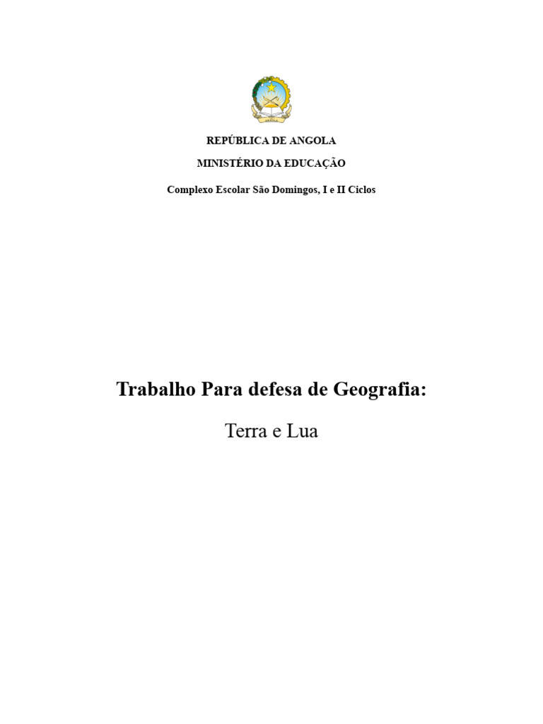Chanox Trabalho de Geografia | PDF | Terra | Planetas