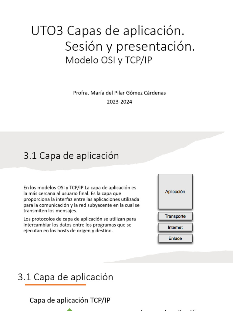 UT03 Capa Aplicacion | PDF | sistema de nombres de dominio | Modelo osi