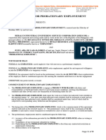 Probationary Contract SAMPLE | PDF | Employment | Economies