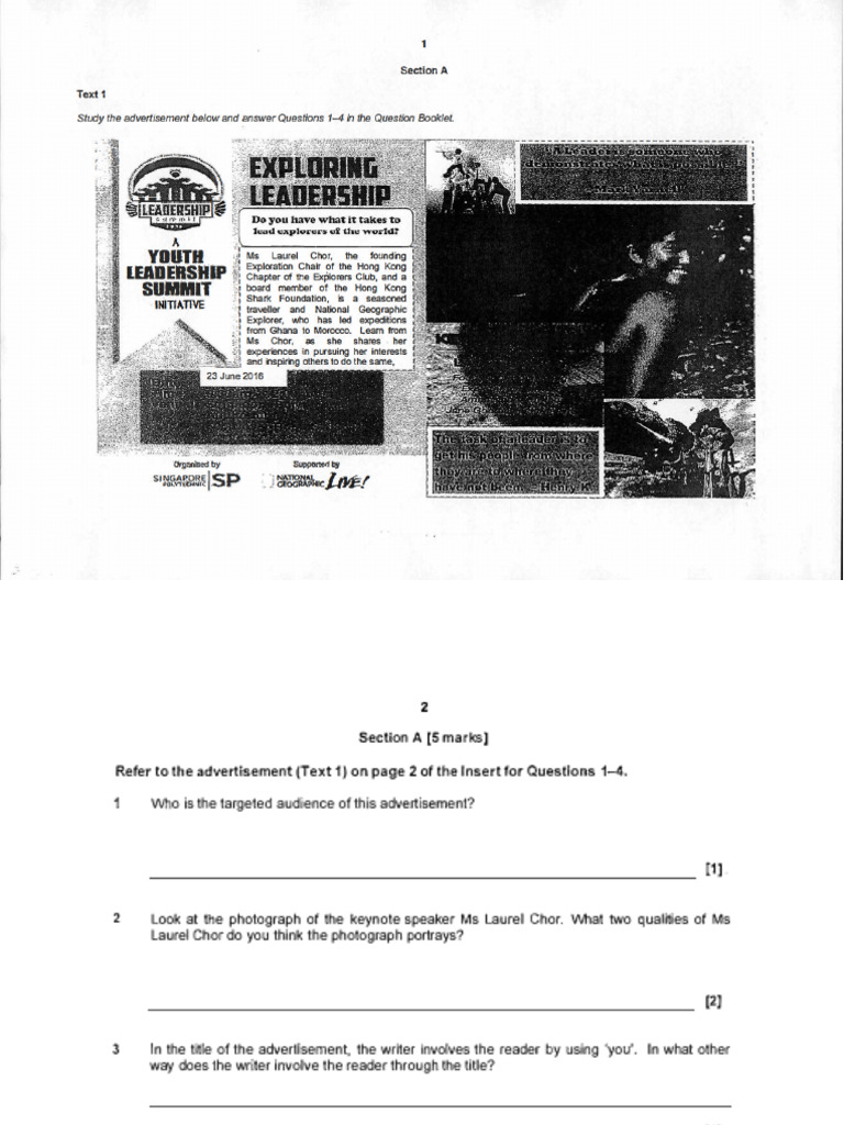 Secondary 2 Express English Paper 2 | PDF