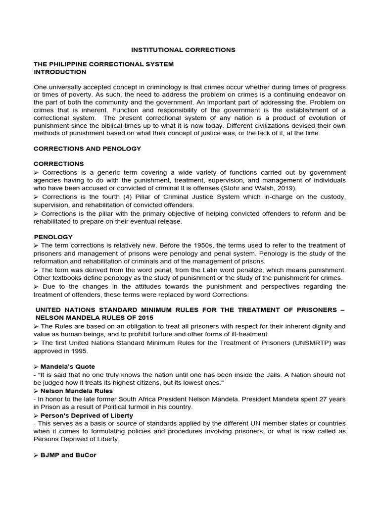 Institutional Corrections | PDF | Capital Punishment | Prison
