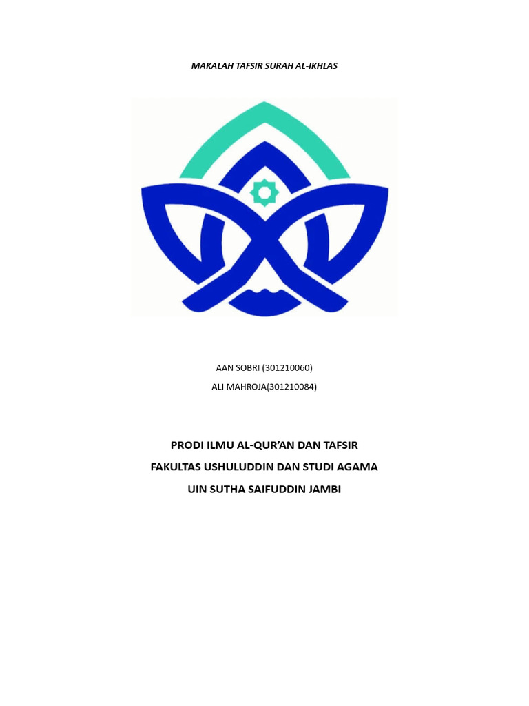 Makalah Tafsir Aan Dan Ali | PDF