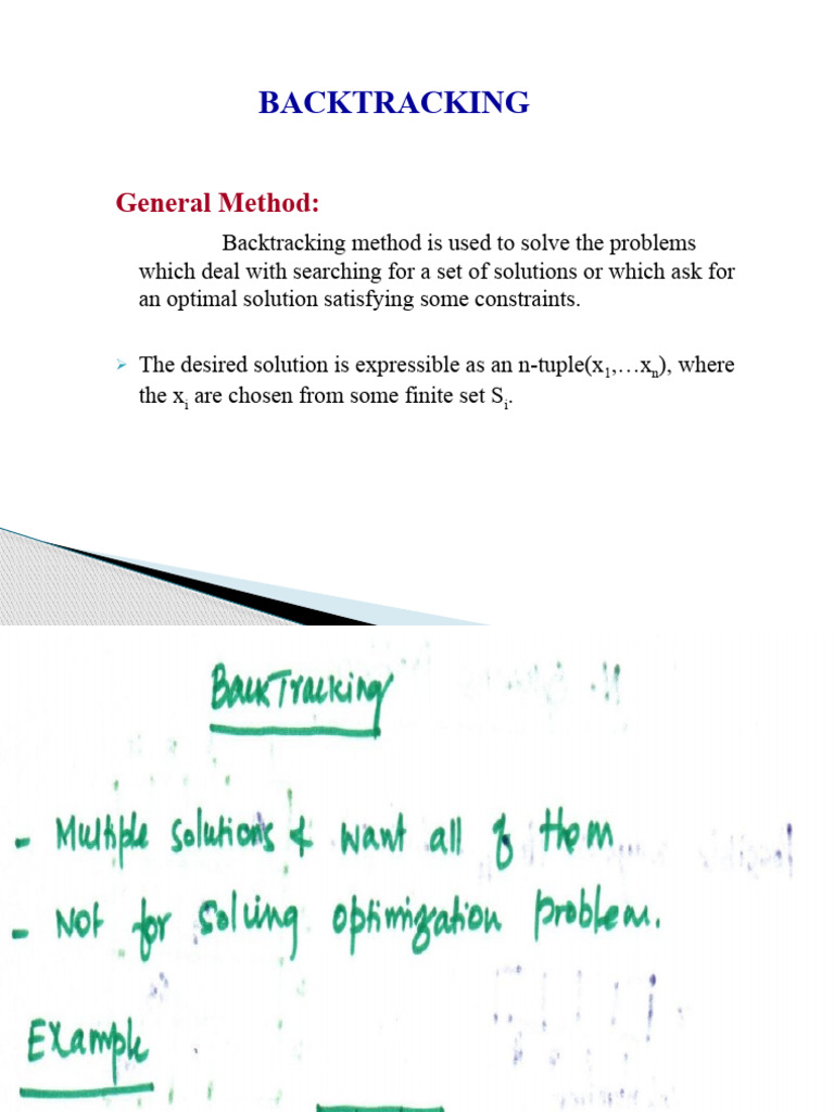 Back Tracking | PDF | Algorithms | Theoretical Computer Science