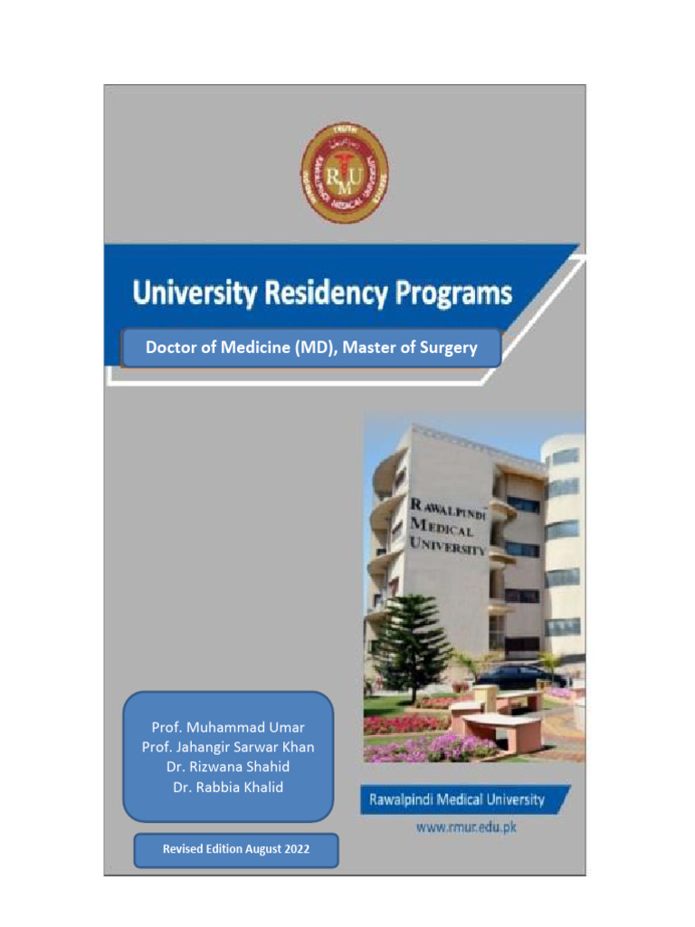 Prospectus Ms MD Programs Rmu | PDF | Medical School | Medicine