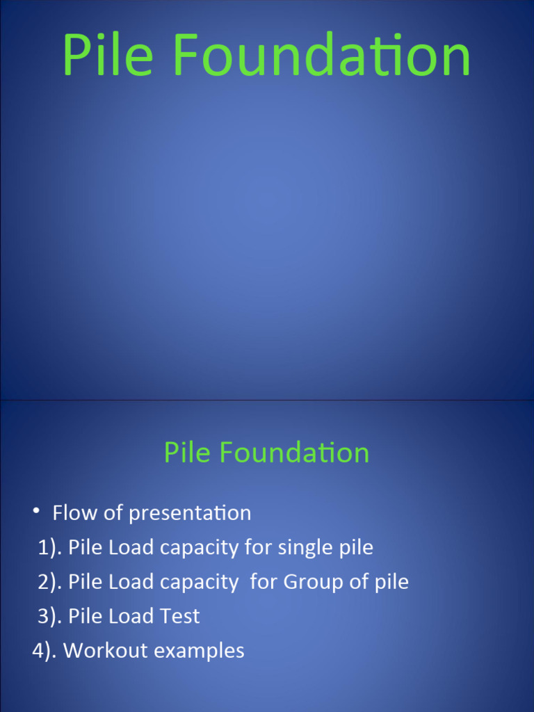 Pile Foundation R B Part 2 Pdf Deep Foundation Applied And
