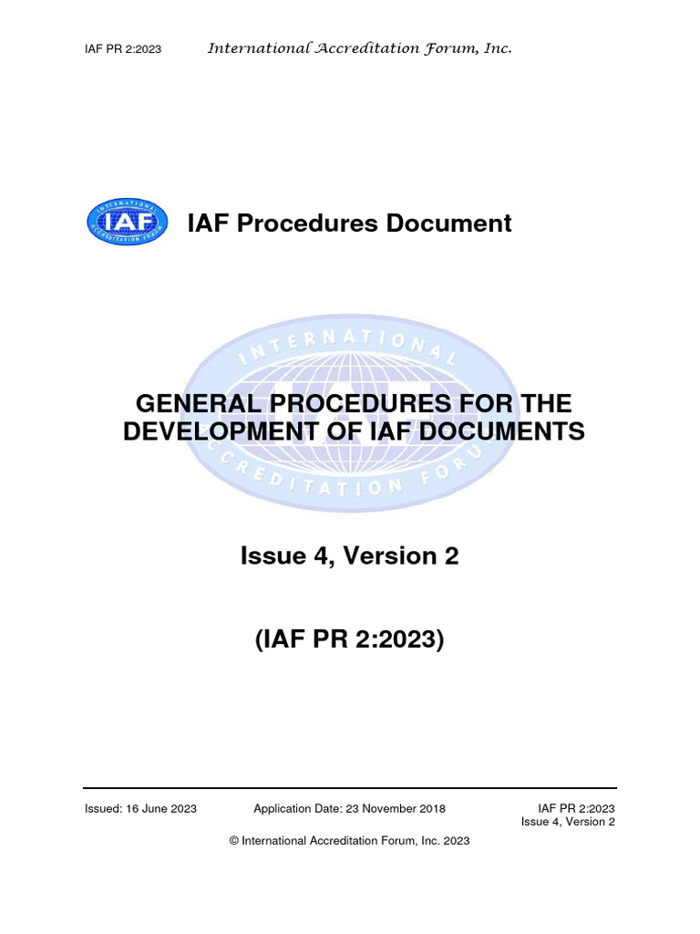 IAF PR2 2023 Issue 4 Version2 16062023 | PDF | Computers | Technology ...