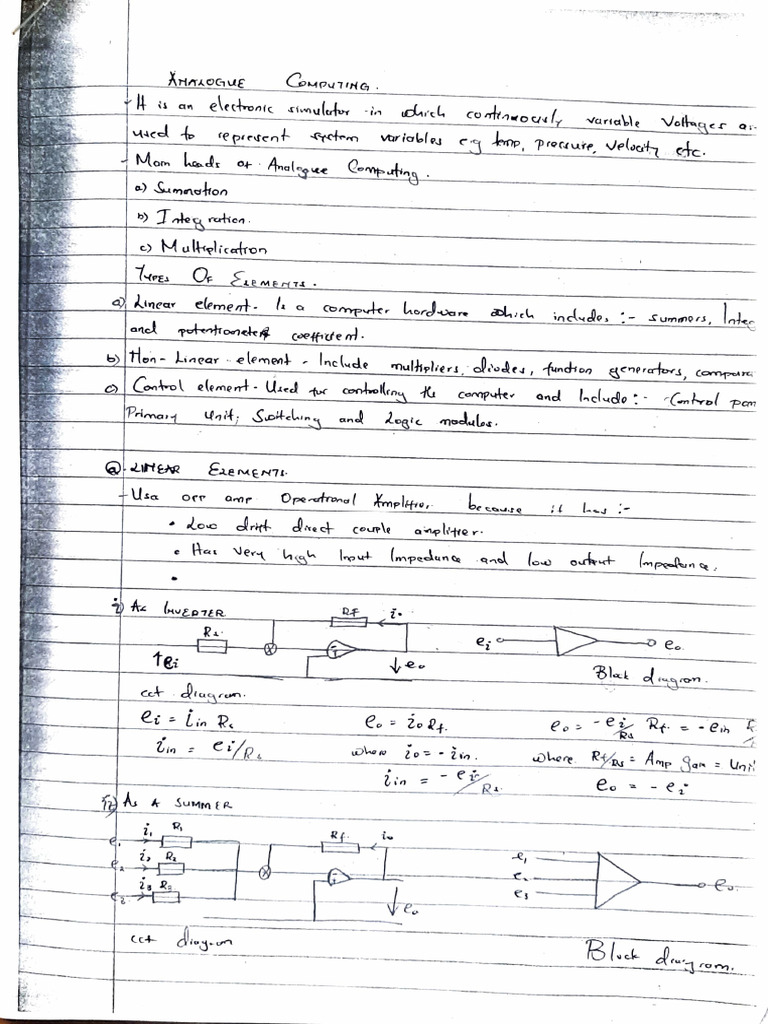 Analogue Computing Pdf