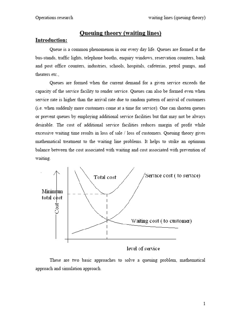 Queueing Theory | PDF | Deposit Account