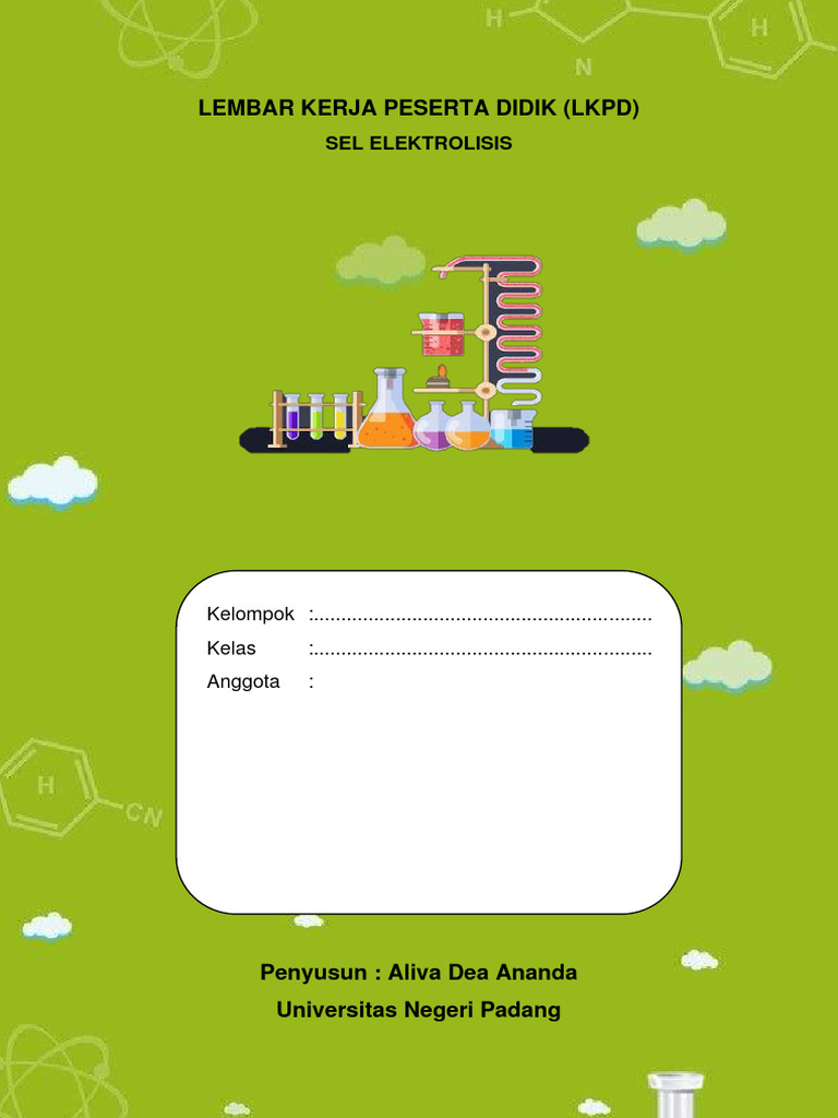 LKPD Sel Elektrolisis dan Prinsip Kerja | PDF
