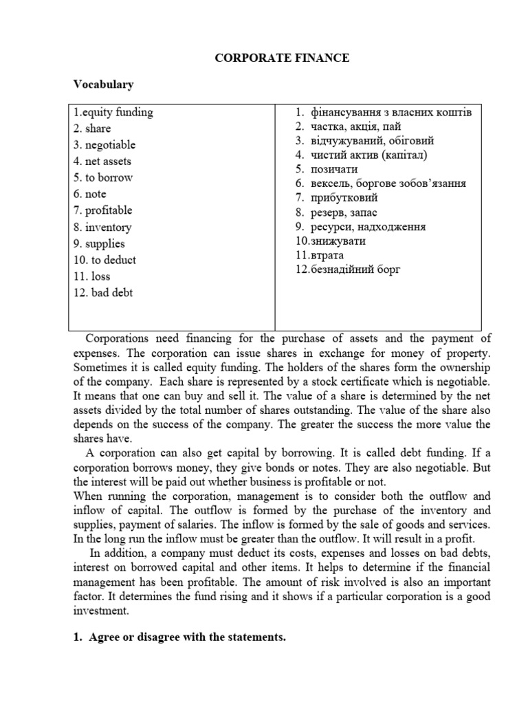Corporate Finance | PDF | Stocks | Financial Capital