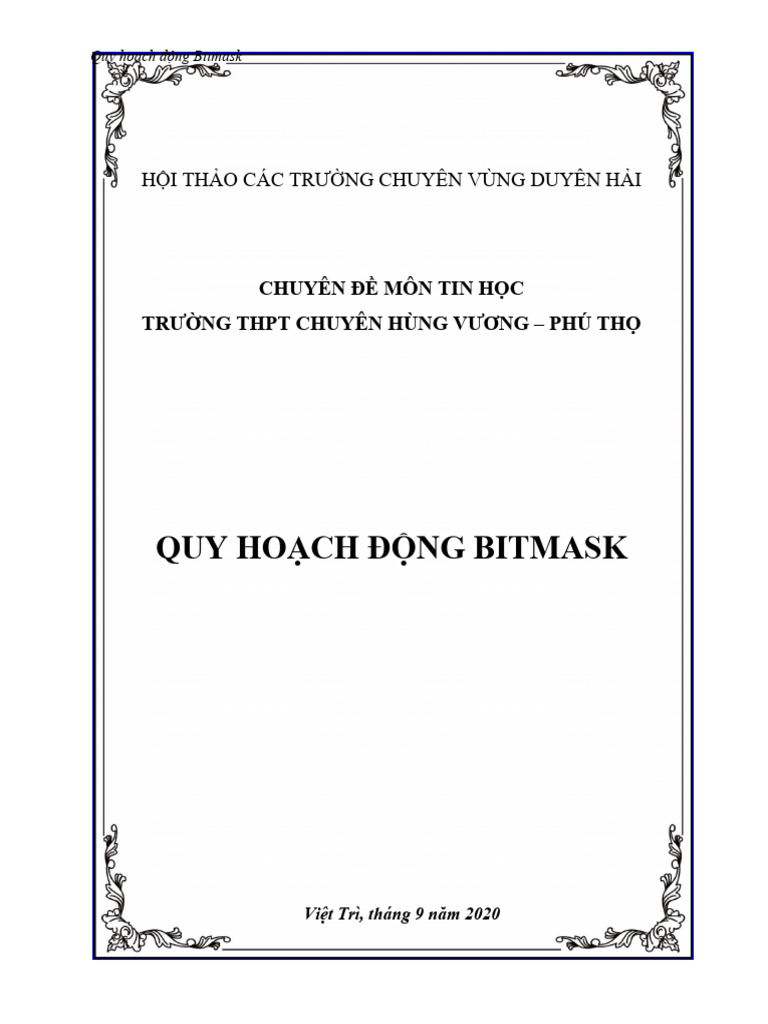 QHD Bitmask | PDF