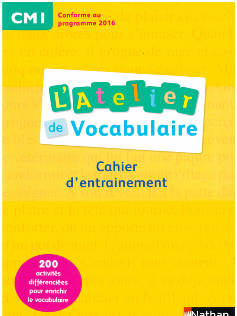 Vocabulaire CM1 | PDF