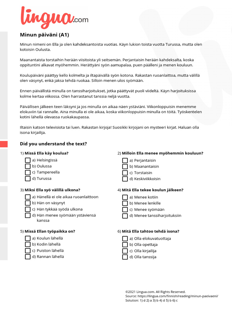 PDF Storage Finnish Text Minun Paeivaeni | PDF