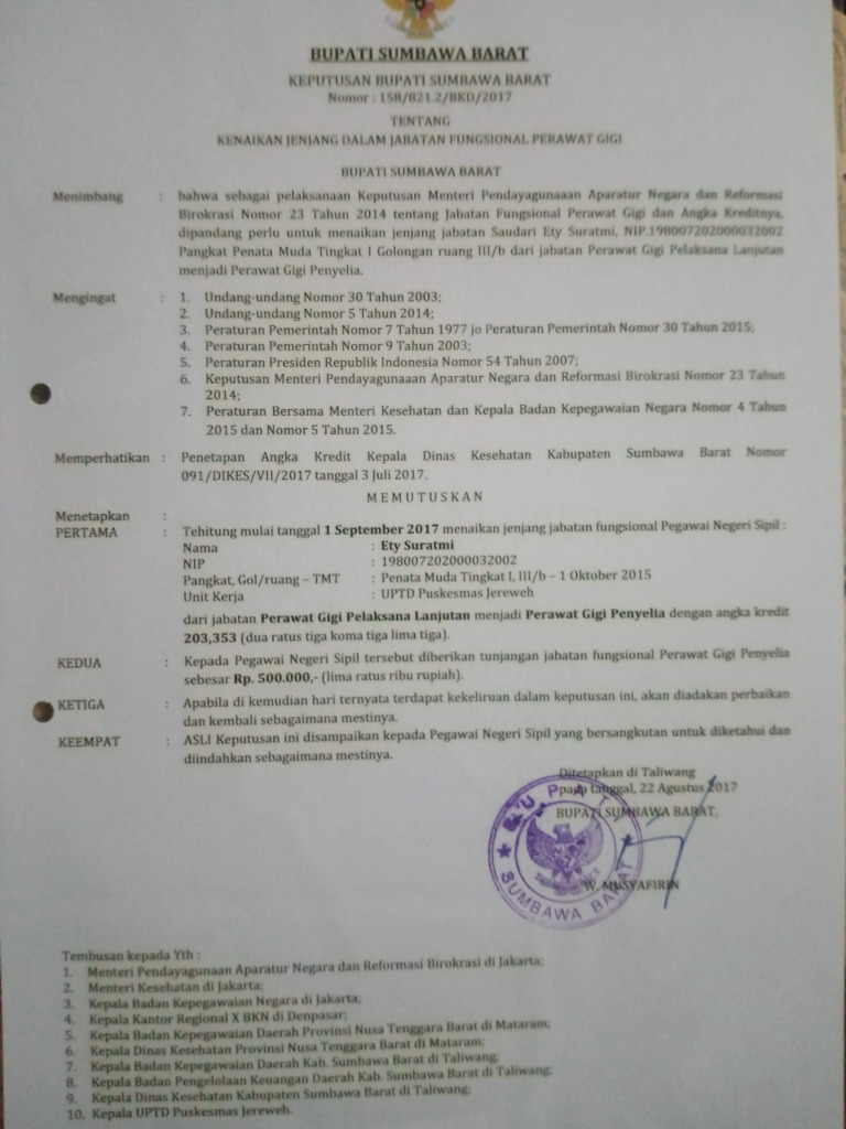 SK Jabatan Fungsional-867 | PDF