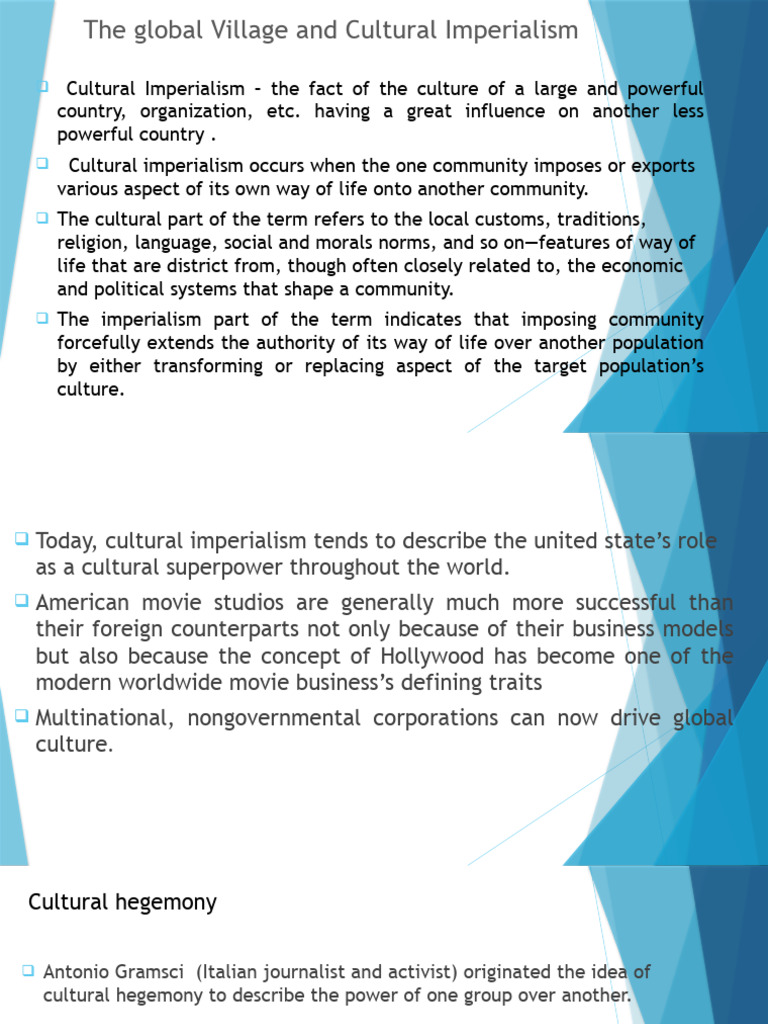 Cultural Imperialism in the Global Village | PDF