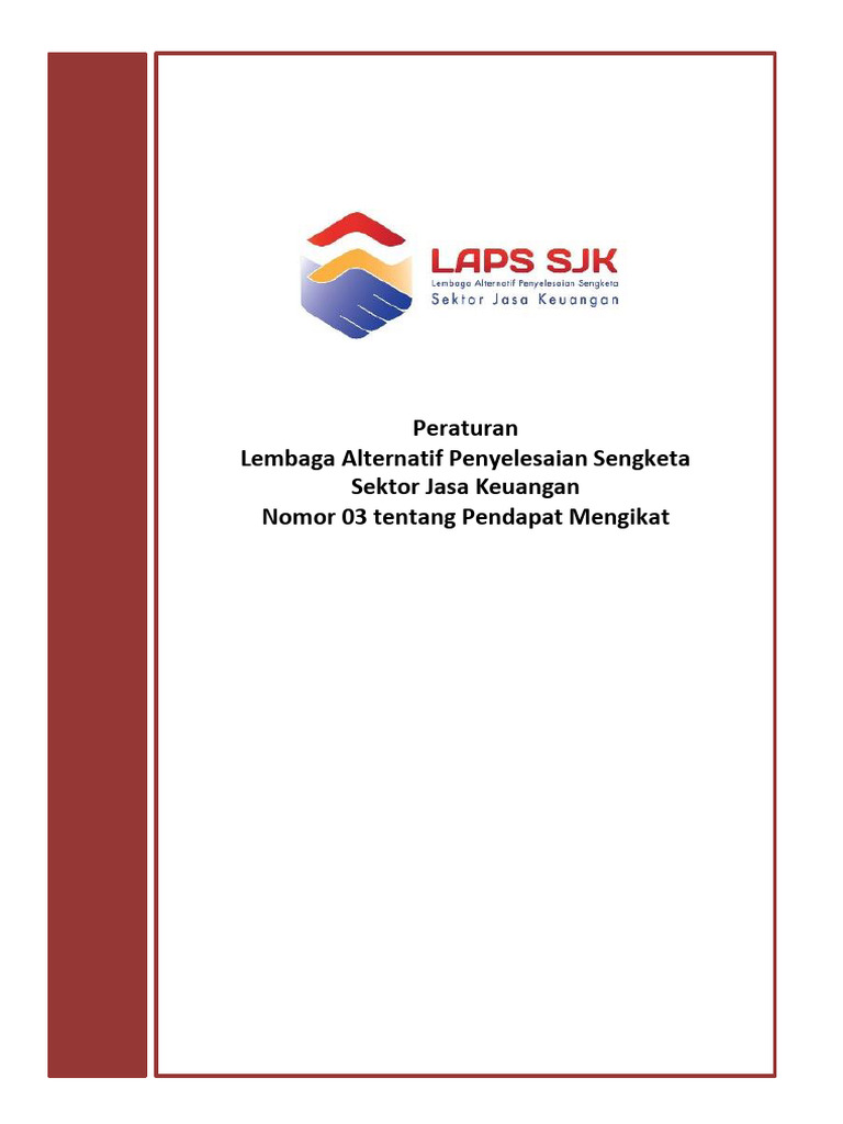 LAPS SJK 2021 Website Konten Pendapat Mengikat Peraturan Acara 1 | PDF