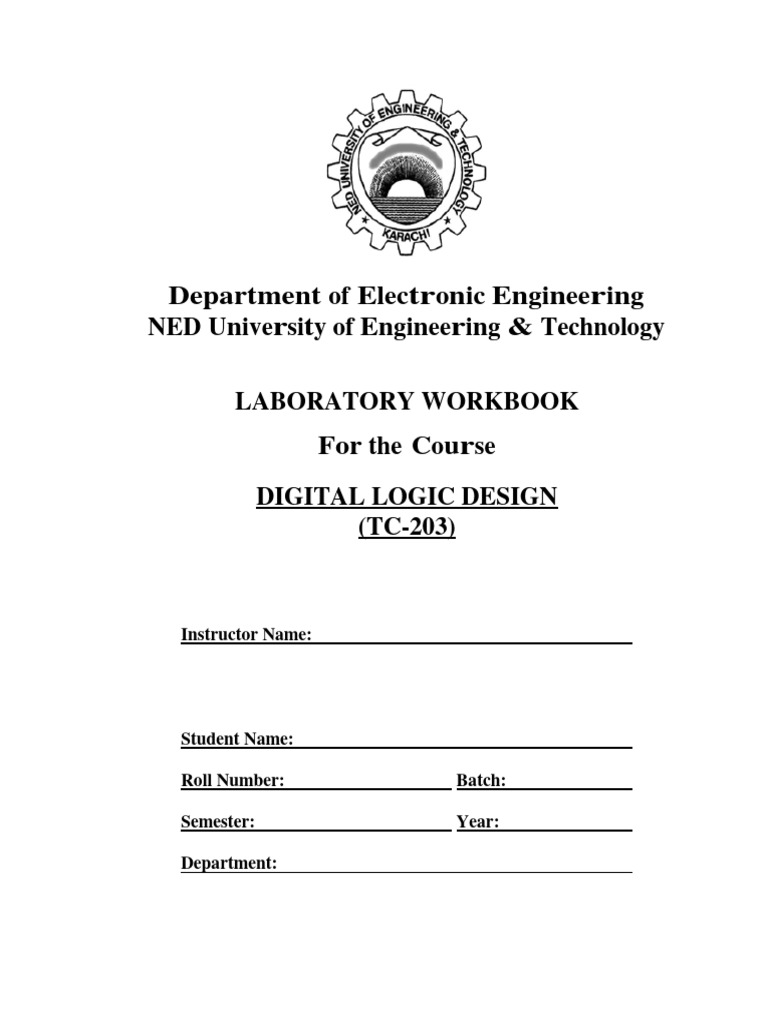 DLD - Manual - Obe Reviewed 2 | PDF | Logic Gate | Computer Engineering