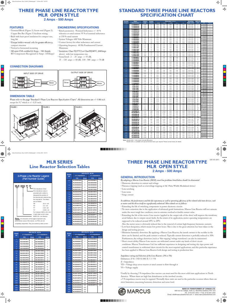 38 1 MLR Line&Load Reactors Marcus | PDF | Equipment | Electrical ...