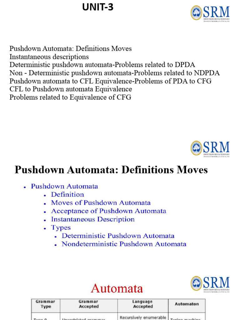 Unit 3 | Download Free PDF | Models Of Computation | Theory Of Computation