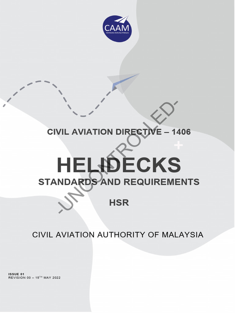 CAD 1406 Helidecks Standards and Requirements Malaysia | PDF | Aviation