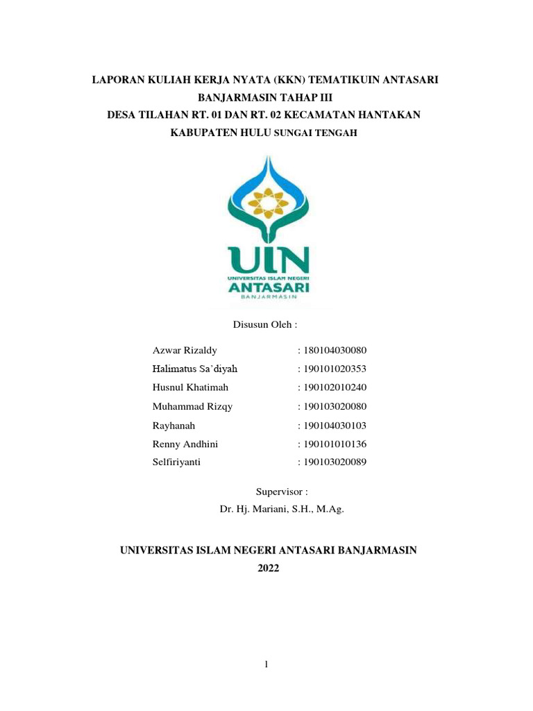 Lap KKN Tahap 3 | PDF