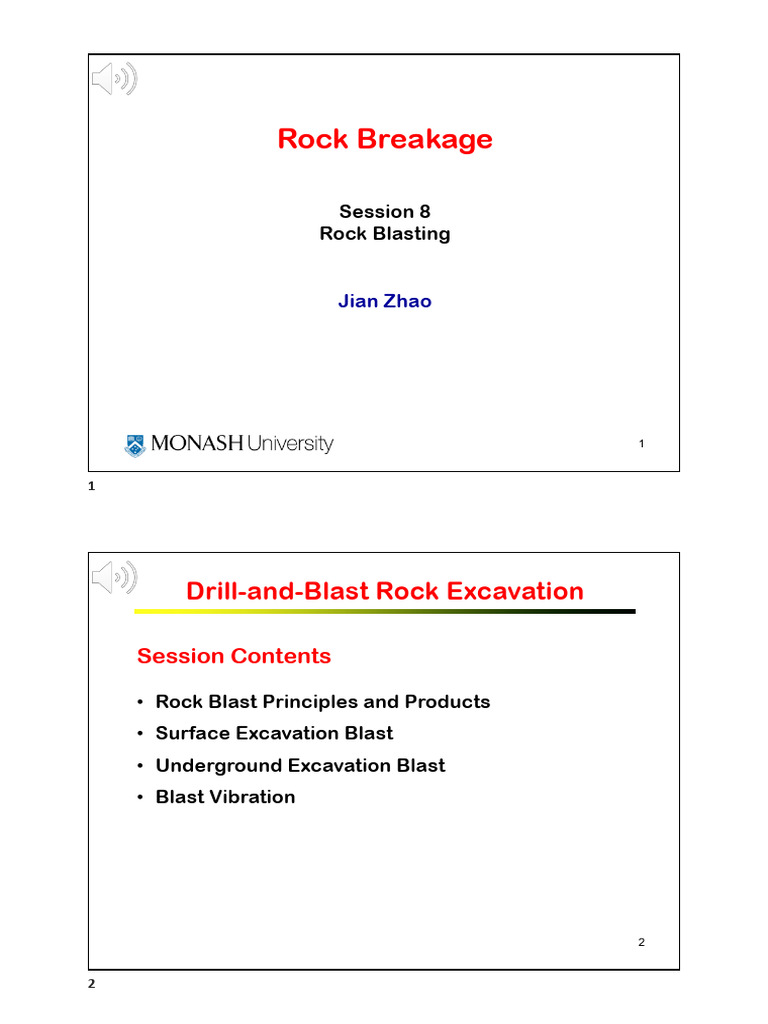 Week 8 - Rock Blasting | PDF | Explosion | Materials