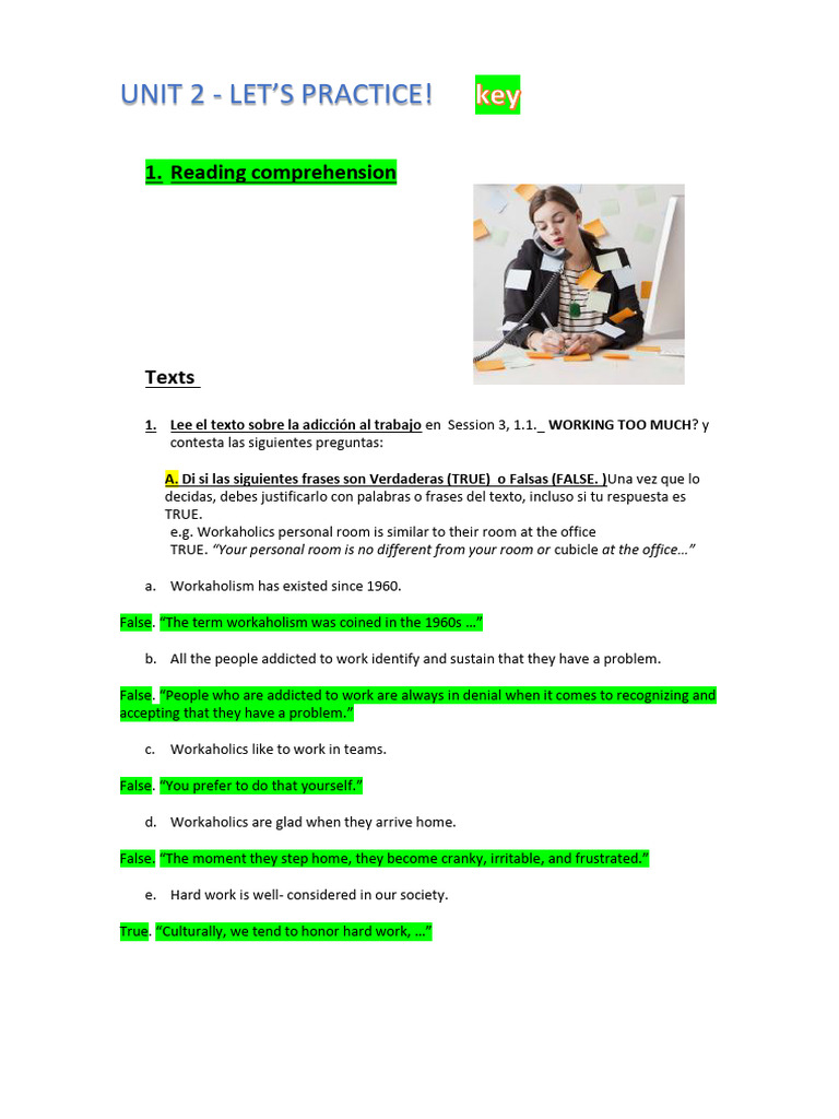 KeyUnit 2 Practice | PDF