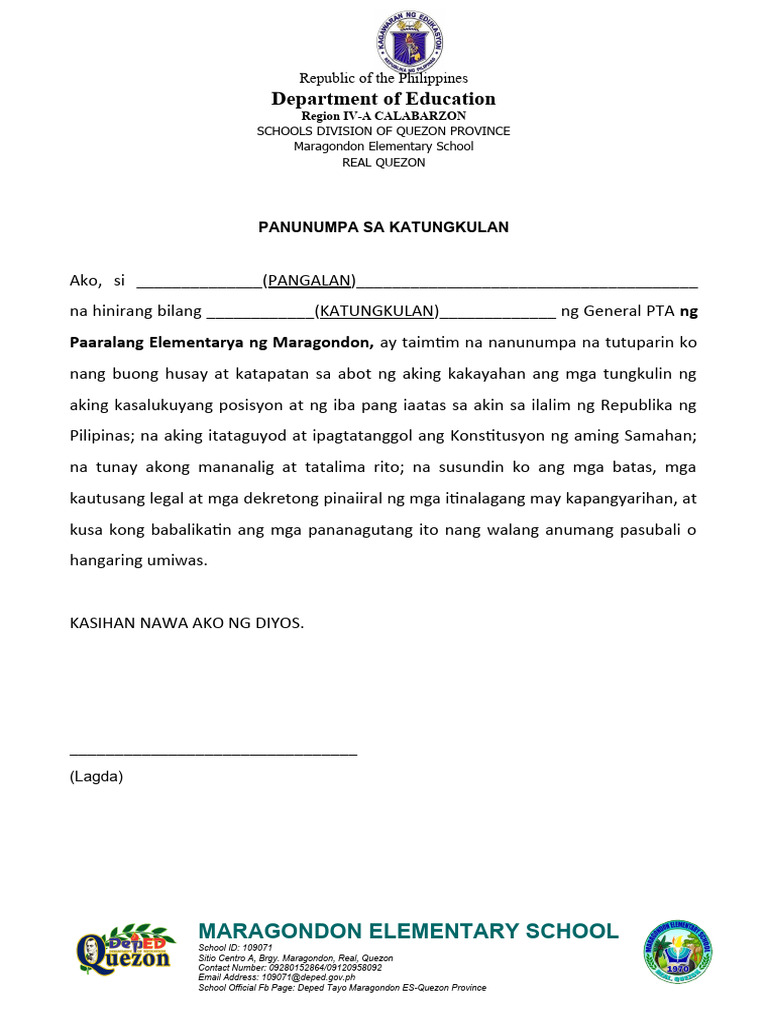 Panunumpa Induction | PDF