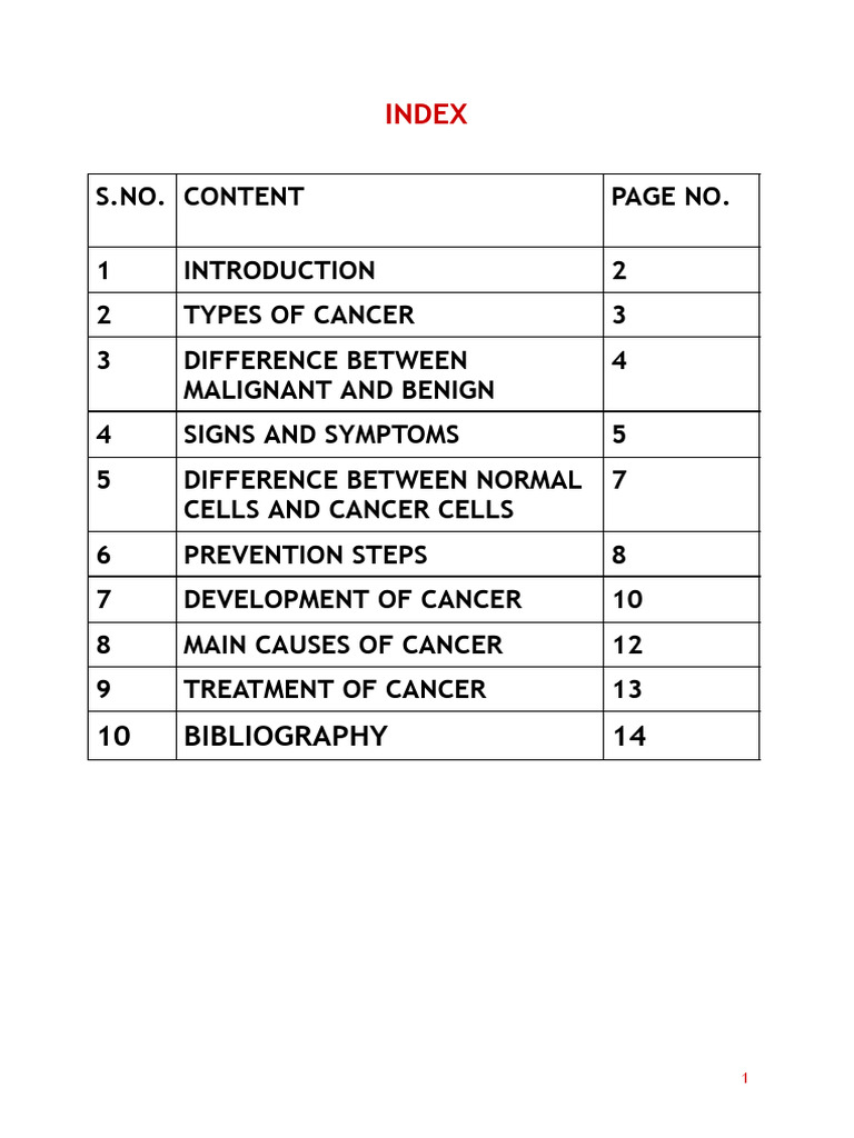 Biology Project | PDF | Cancer | Chemotherapy
