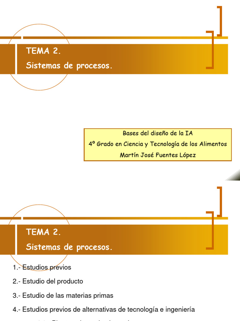 Diseño de Sistemas de Procesos en Alimentos | PDF | Producto (Negocio ...