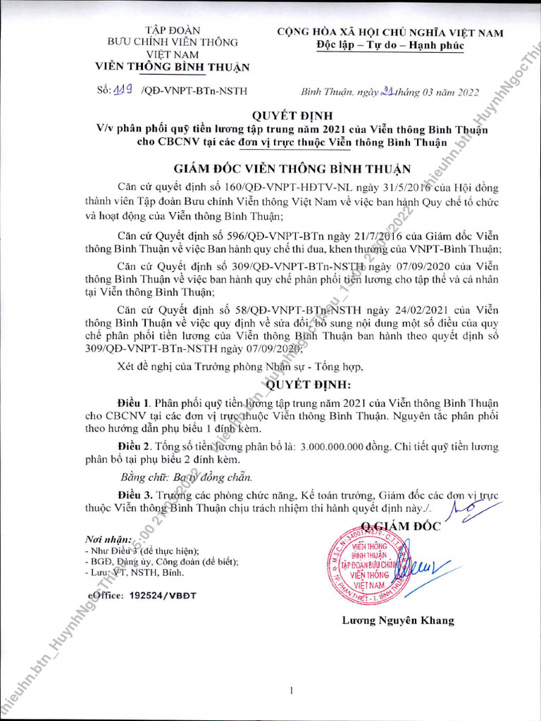 BTNH Thudn. Ngcty JLLTHDNG 03 Nam 2022 | PDF | Vietnam | Military Of Vietnam