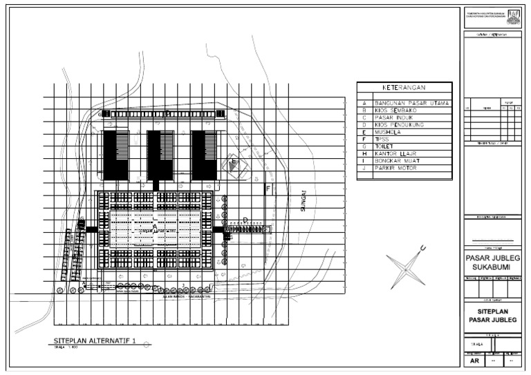 Siteplan Pasar Jubleg Alt-1 | PDF